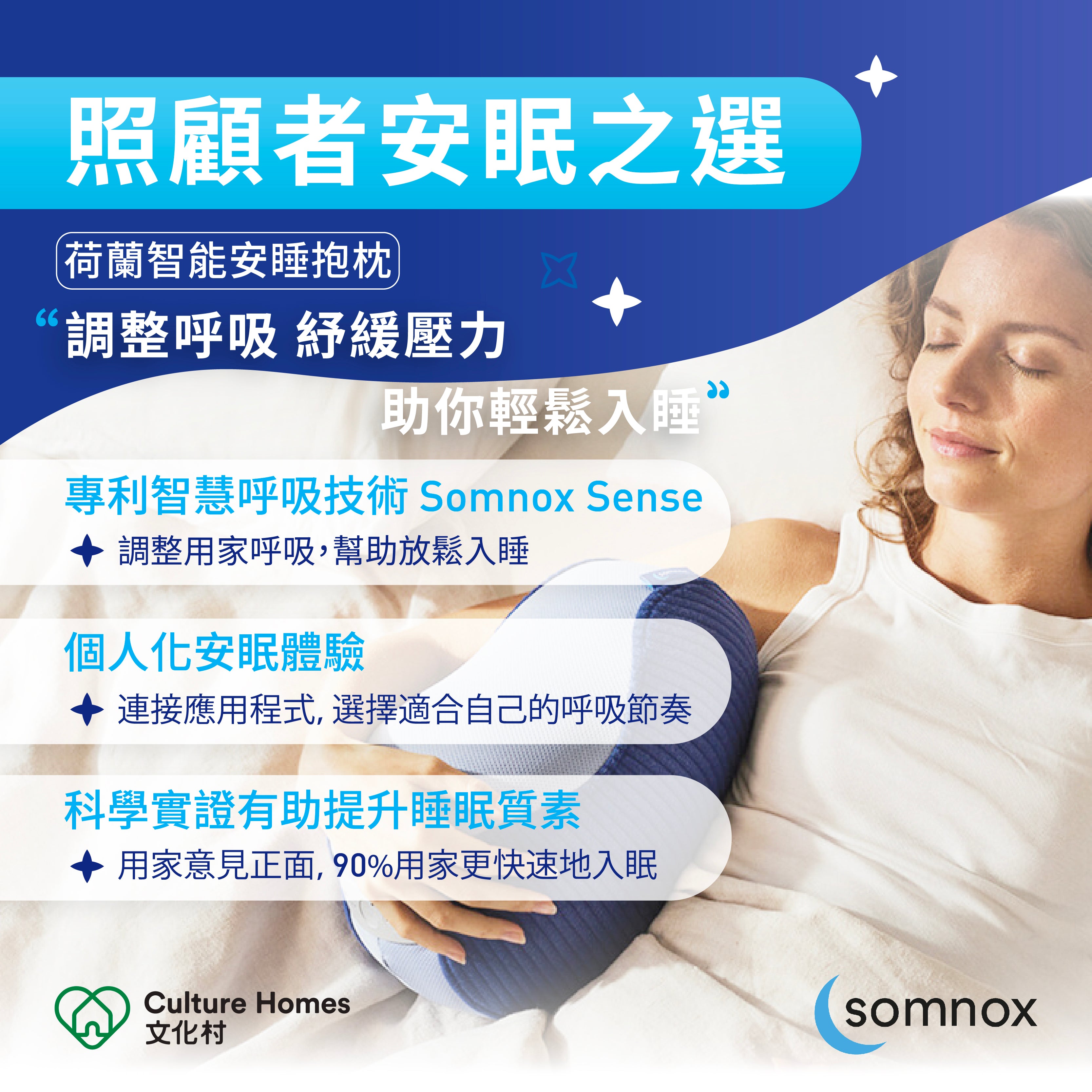 【新品推介】荷蘭Somnox 2智能安睡抱枕｜文化村 Culture Homes